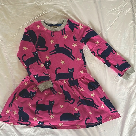 Mini Boden | Dresses | Mini Boden Tickled Pink Cat Dress | Poshmark